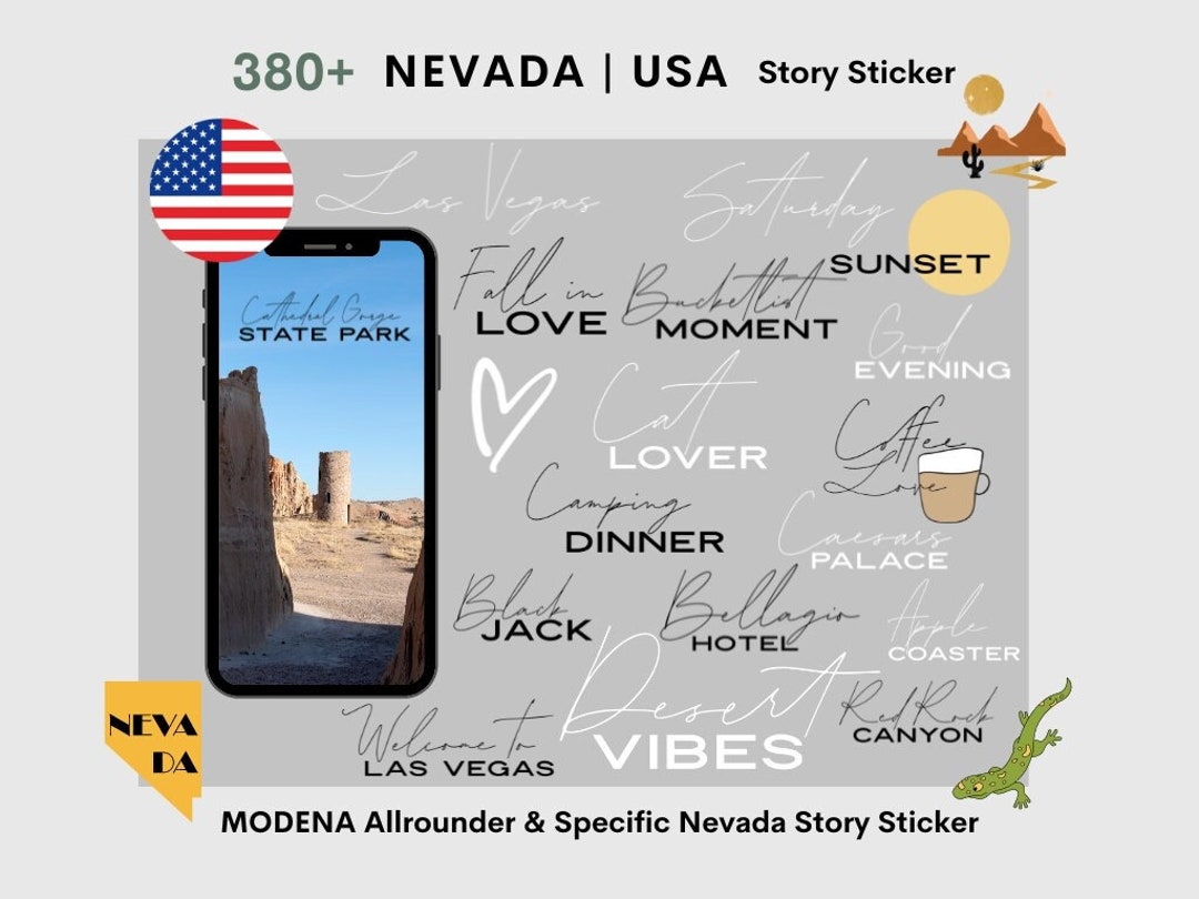 Nevada Story Sticker | Modena | Instagram - Etsy