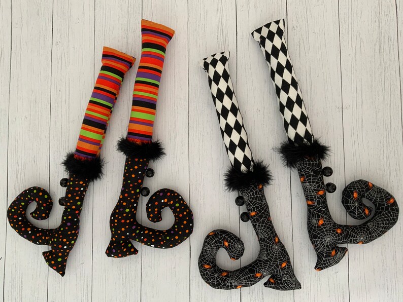 Witches Legs Set Witches Legs for Wreaths Halloween Decor - Etsy