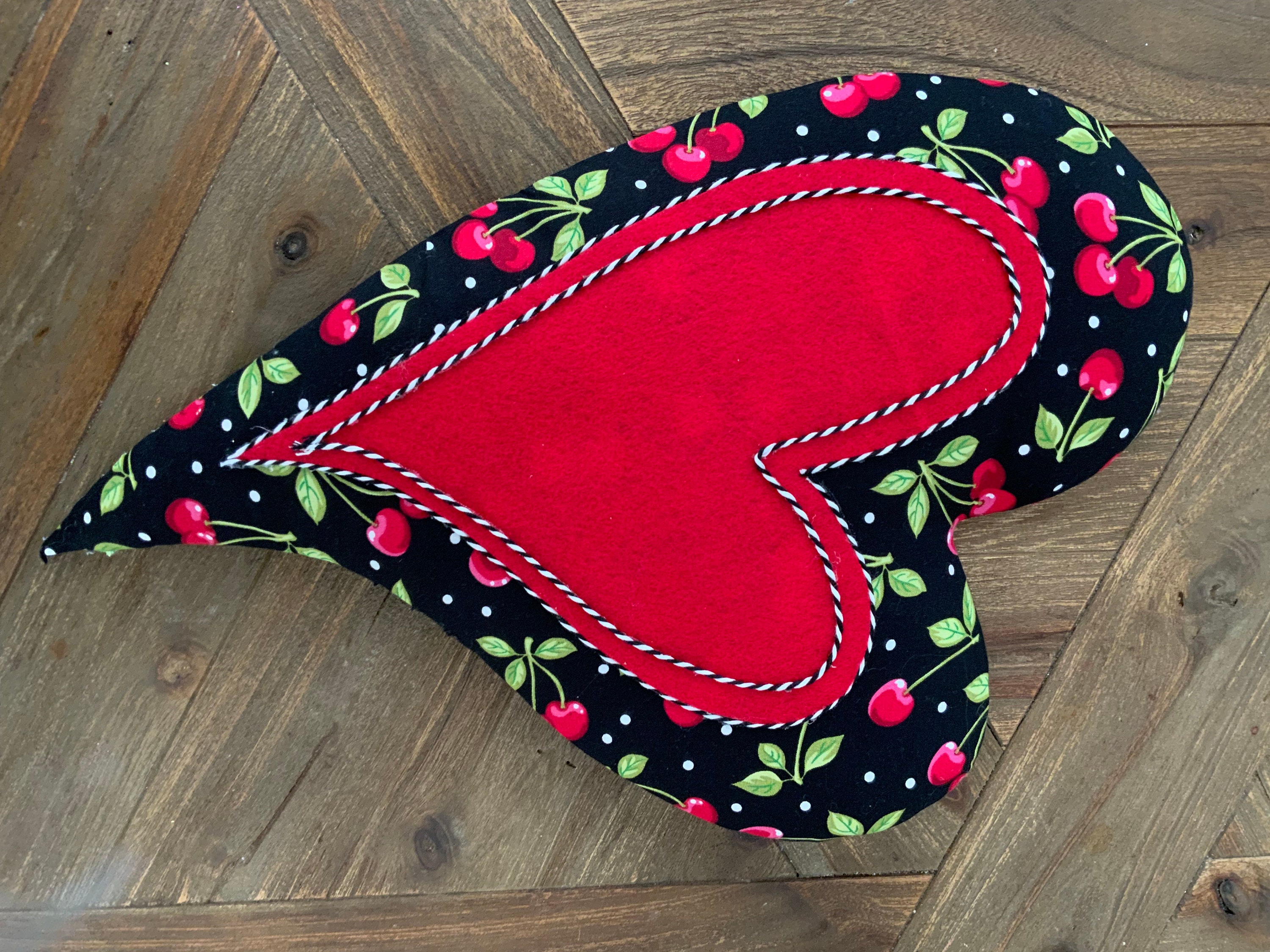 Cherry Valentines Day Heart, Valentines Day Heart Wreath Attachment ...