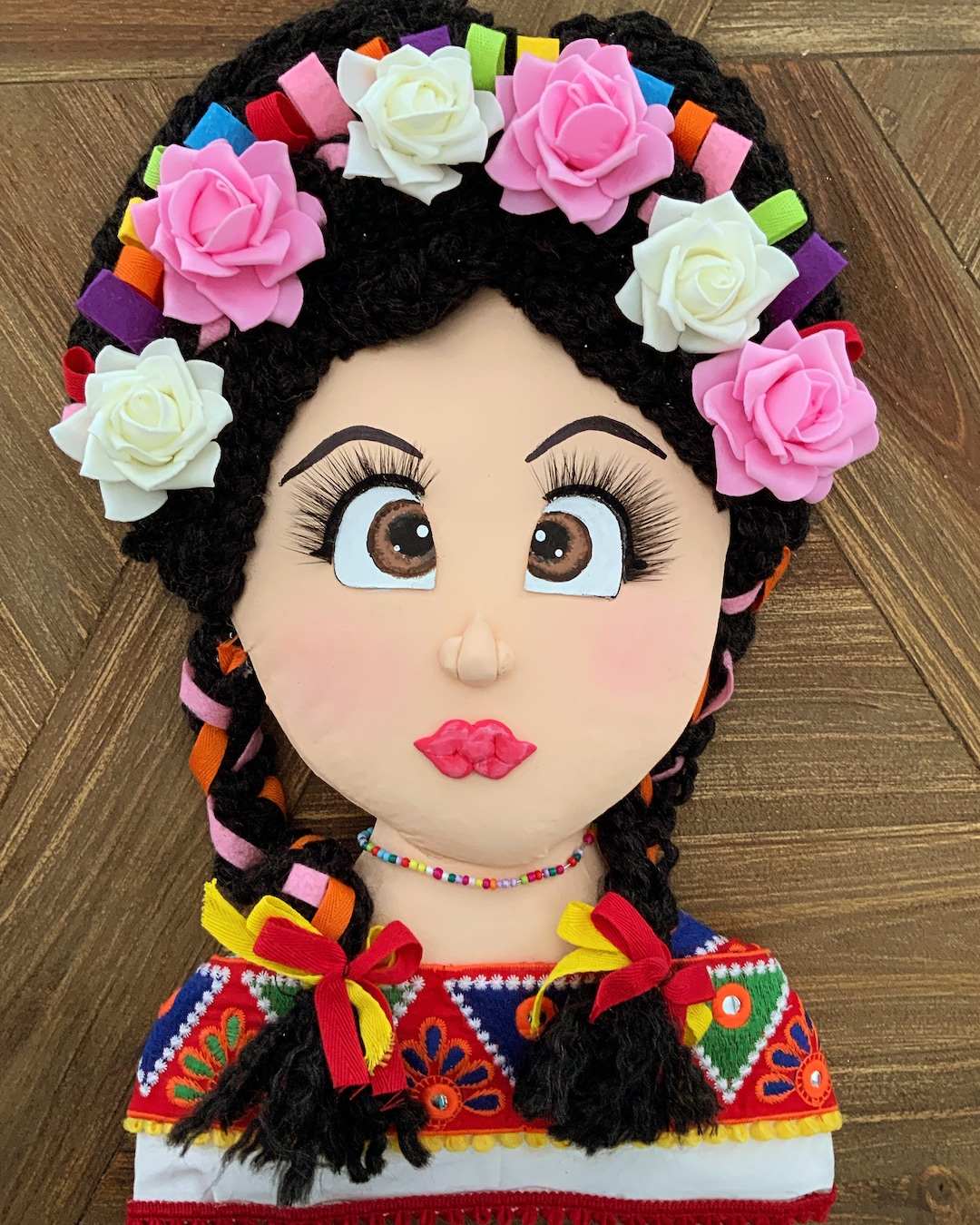 Fiesta Girl Wreath Attachment, Adelita Wreath Attachment, Cinco De Mayo ...