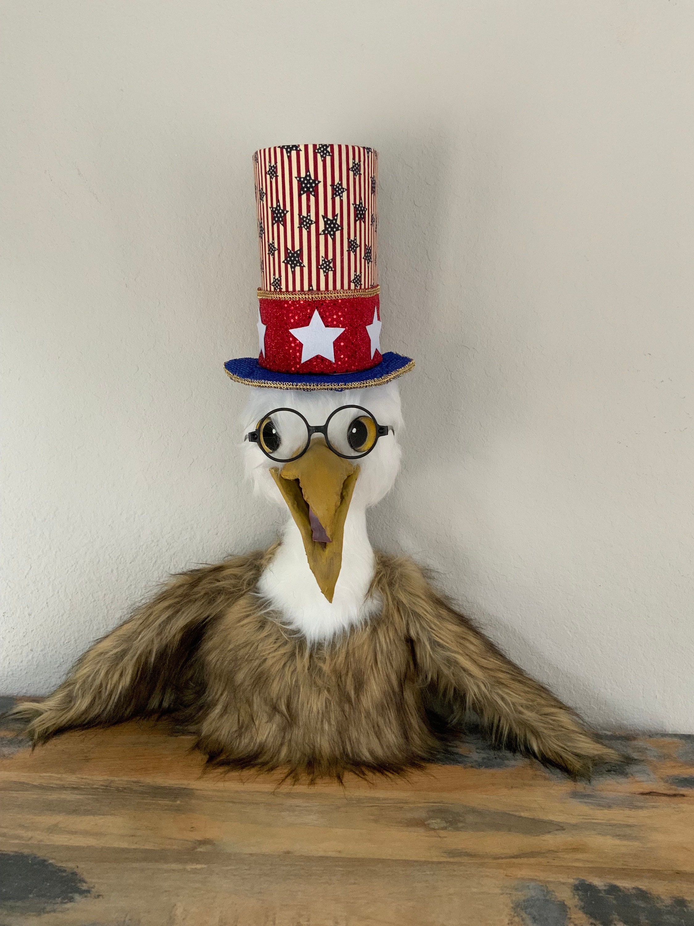 Bald Eagle Wreath Attachment, Patriotic Bald Eagle Attachment, Fourth ...