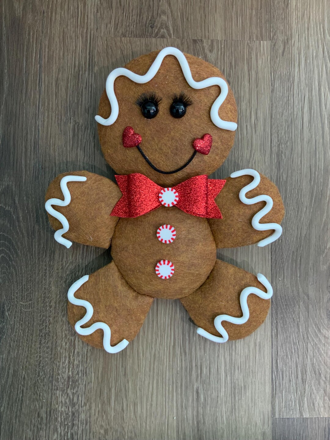 Mini Gingerbread Mannwreath Attachment Peppermint, Miniature Gingie ...