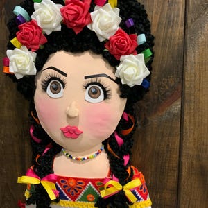 Fiesta Girl Wreath Attachment, Adelita Wreath Attachment, Cinco De Mayo ...
