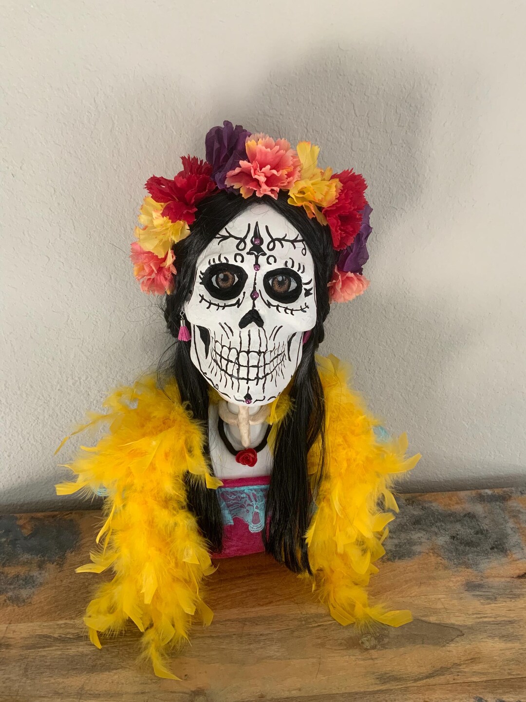Day of the Dead Wreath Attachment, Dia De Los Muertos Decor, Halloween ...
