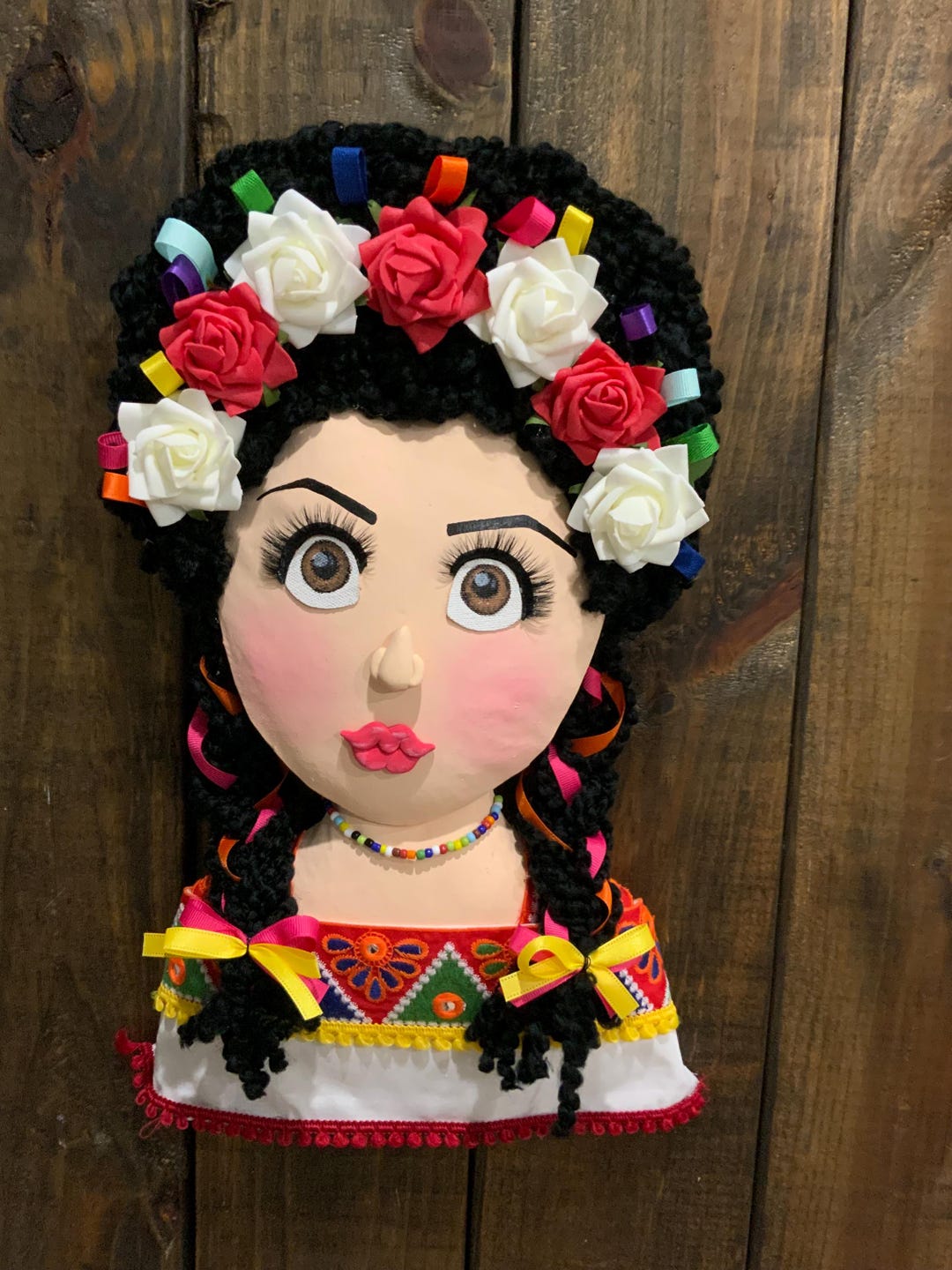 Fiesta Girl Wreath Attachment, Adelita Wreath Attachment, Cinco De Mayo ...