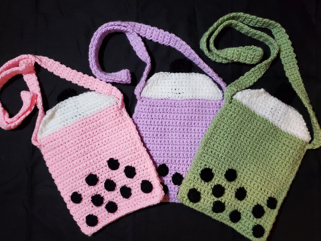 Bubble Boba Tea Bag PATTERN Crochet - Etsy