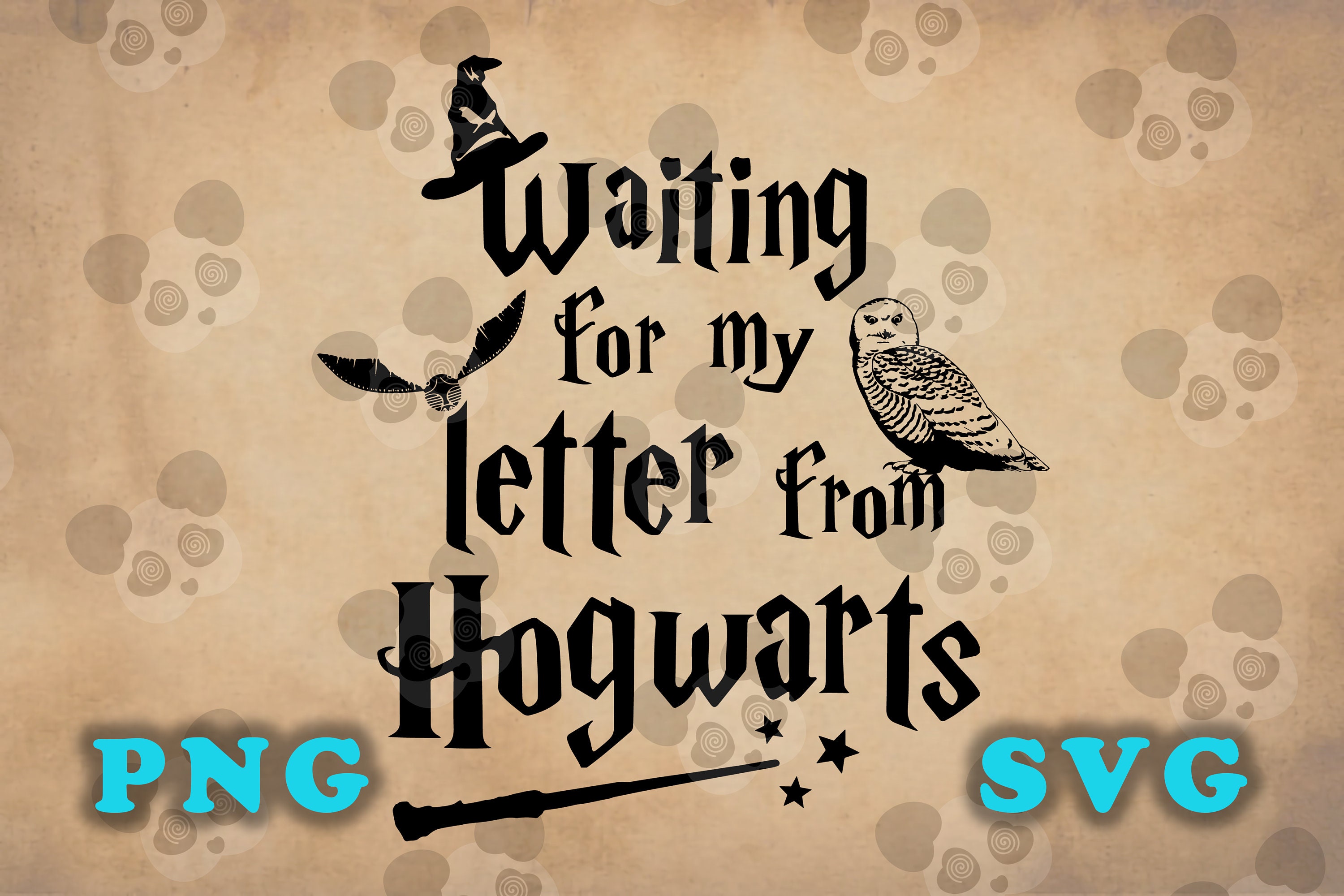 Waiting for My Letter From Hogwarts PNG SVG PDF Funny Digital - Etsy