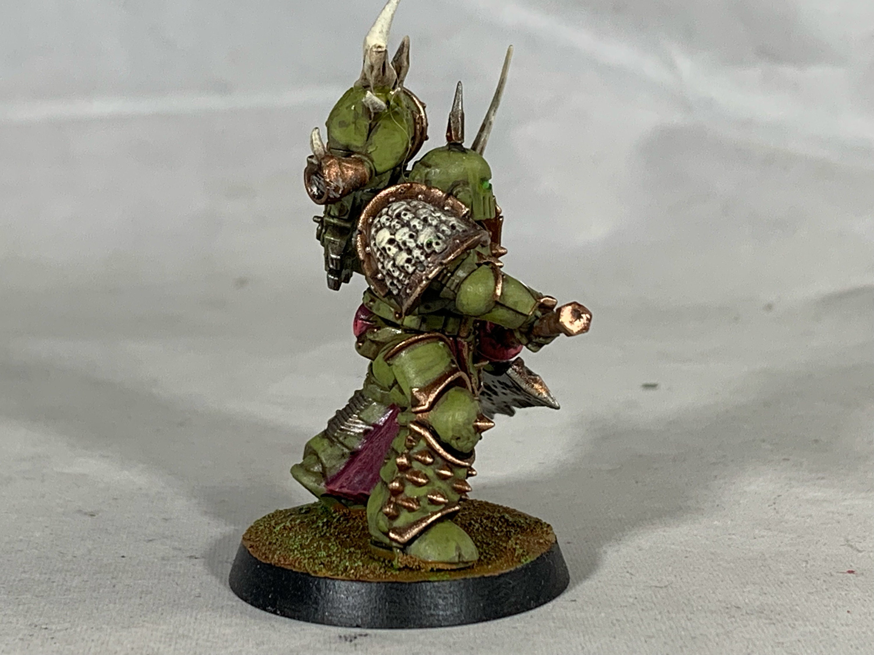 Warhammer 40k - Death Guard - Plague Marine With Great Plague Cleaver ...