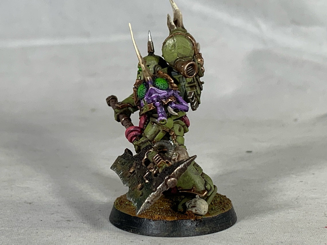 Warhammer 40k - Death Guard - Plague Marine With Great Plague Cleaver ...