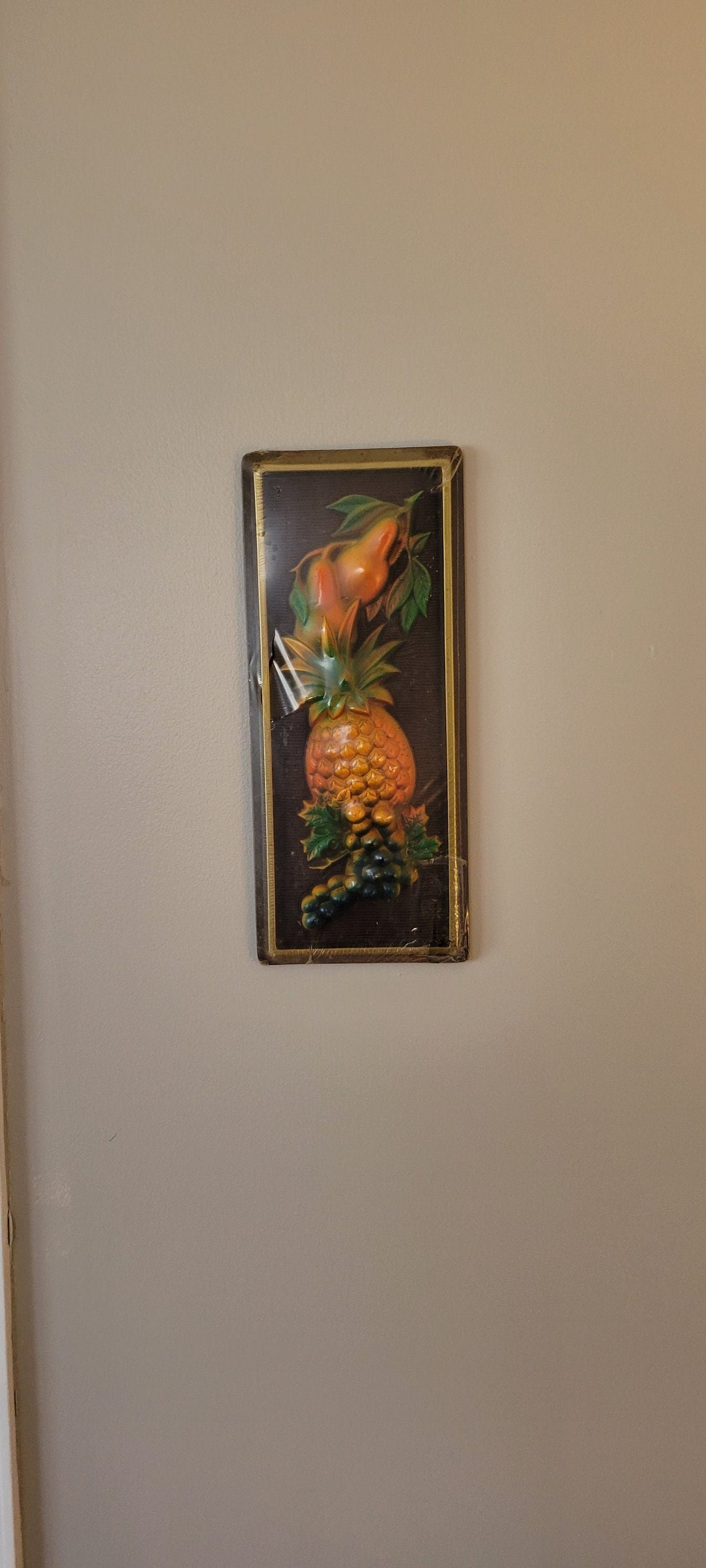Vintage Tropical Wall Art, Mid Mod Decor, 1970s Kitsch, Raised Relief ... Vintage Tropical Wall Art, Mid Mod Decor, 1970s Kitsch, Raised Relief ...
