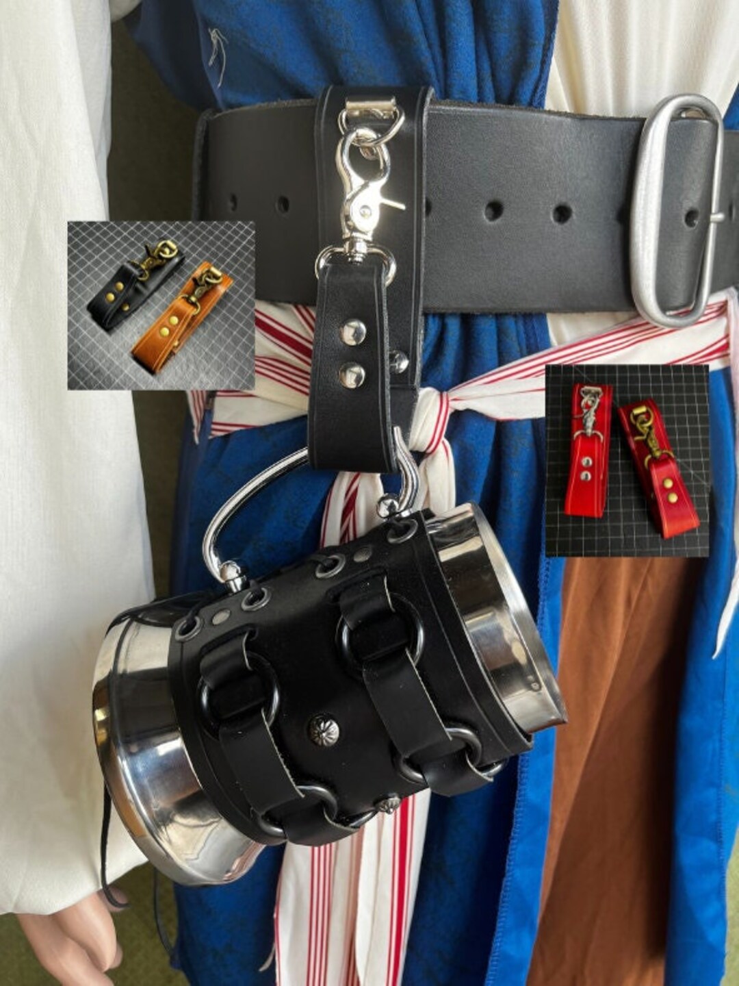 Tankard Mug Strap Renaissance Pirate Steampunk Accessory - Etsy