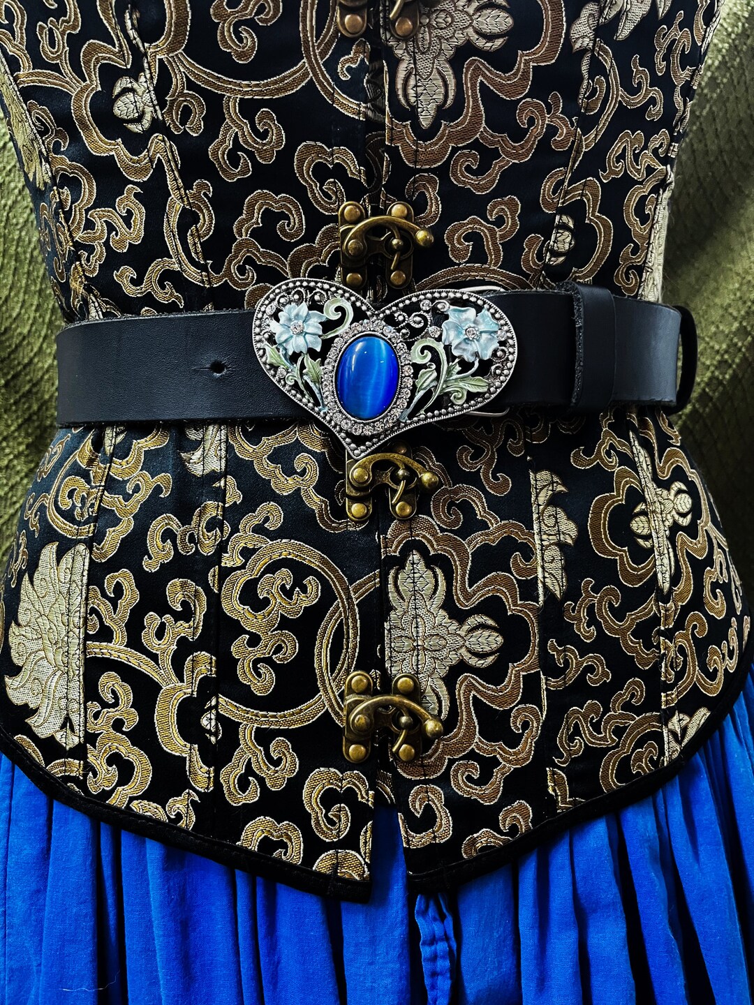 1.5 Inch Leather Filigree Heart Belt | Pirate, Renaissance, Medieval ...