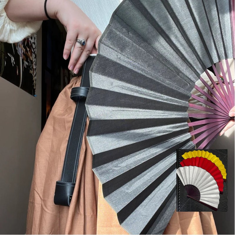 Large Metal Hand Fan - Etsy