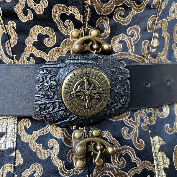 Leather Compass Belt - Etsy