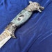 Wolf, Eagle or Bear Dagger With Sheath and Leather Frog. Renaissance ...