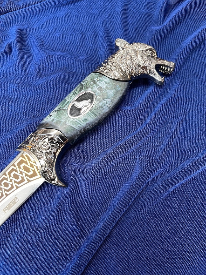 Wolf Eagle or Bear Dagger With Sheath and Leather Frog. Short - Etsy