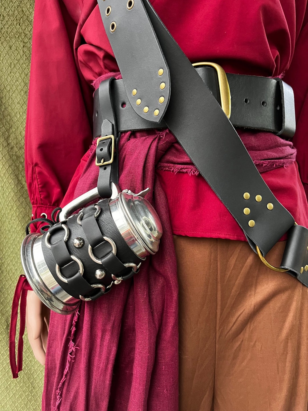 Buckle Tankard, Mug Strap Renaissance, Pirate, Steampunk Accessory ...