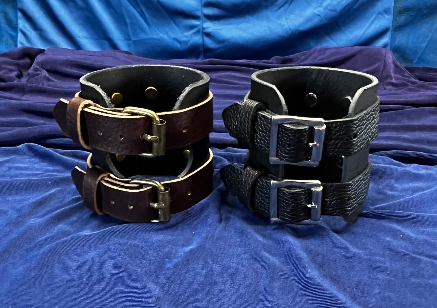 Leather Wrist Cuffs. Renaissance Bracelet, Viking Costume, Pirate Arm ...