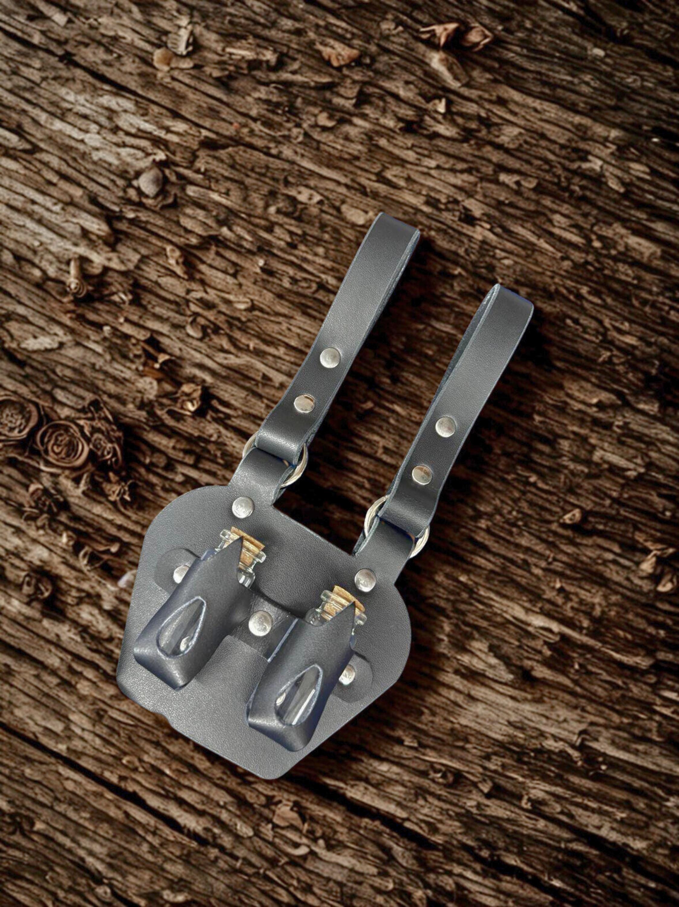 Leather Potion Holster With 2 Glass Bottles: Renaissance Steampunk ...