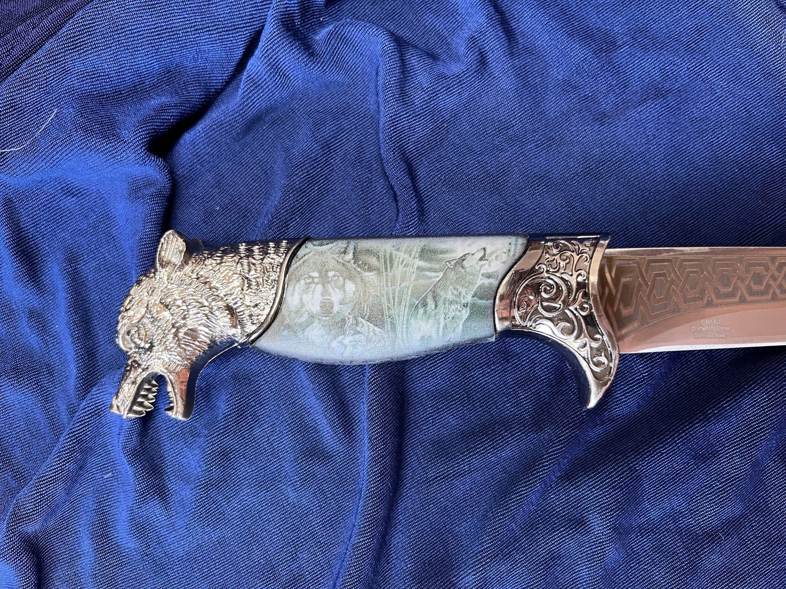 Wolf, Eagle or Bear Dagger With Sheath and Leather Frog. Renaissance ...