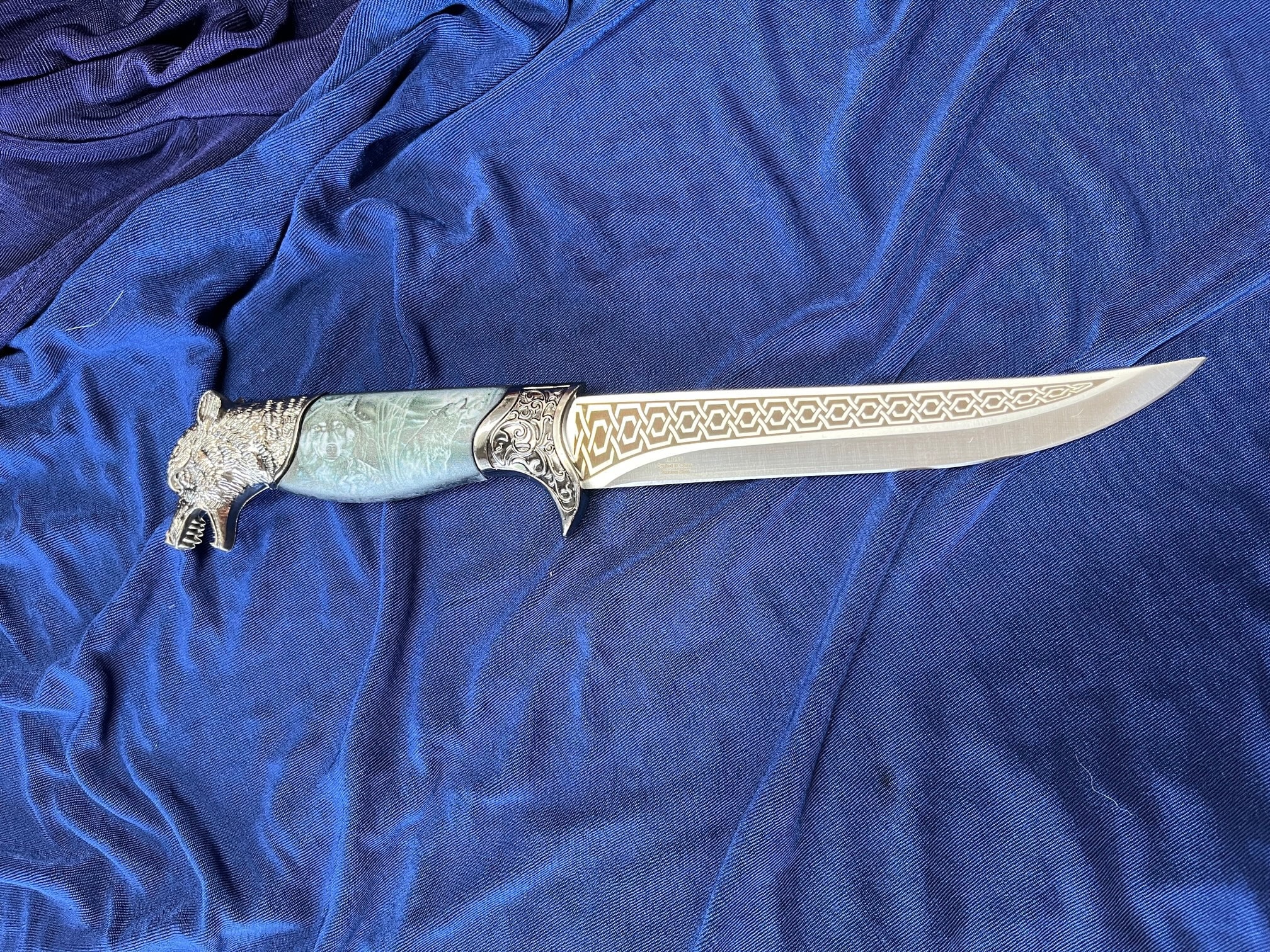 Wolf Eagle or Bear Dagger With Sheath and Leather Frog. Short - Etsy Canada