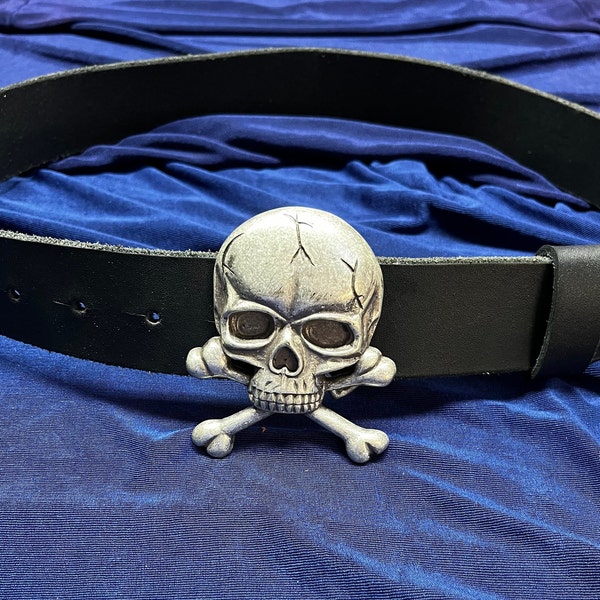 Skull and Cross Bones Belt - Etsy