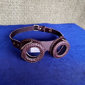 Leather Steampunk Goggles, Victorian Fashion, Post Apocalyptic Cosplay ...