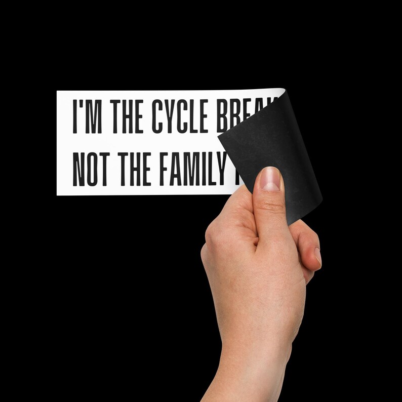 Cycle Breaker Car Magnet – Funny Therapy Quote Magnet – Family Drama ...