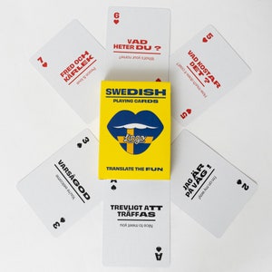 Swedish Words & Phrases Playing Cards in Tin Case - Etsy