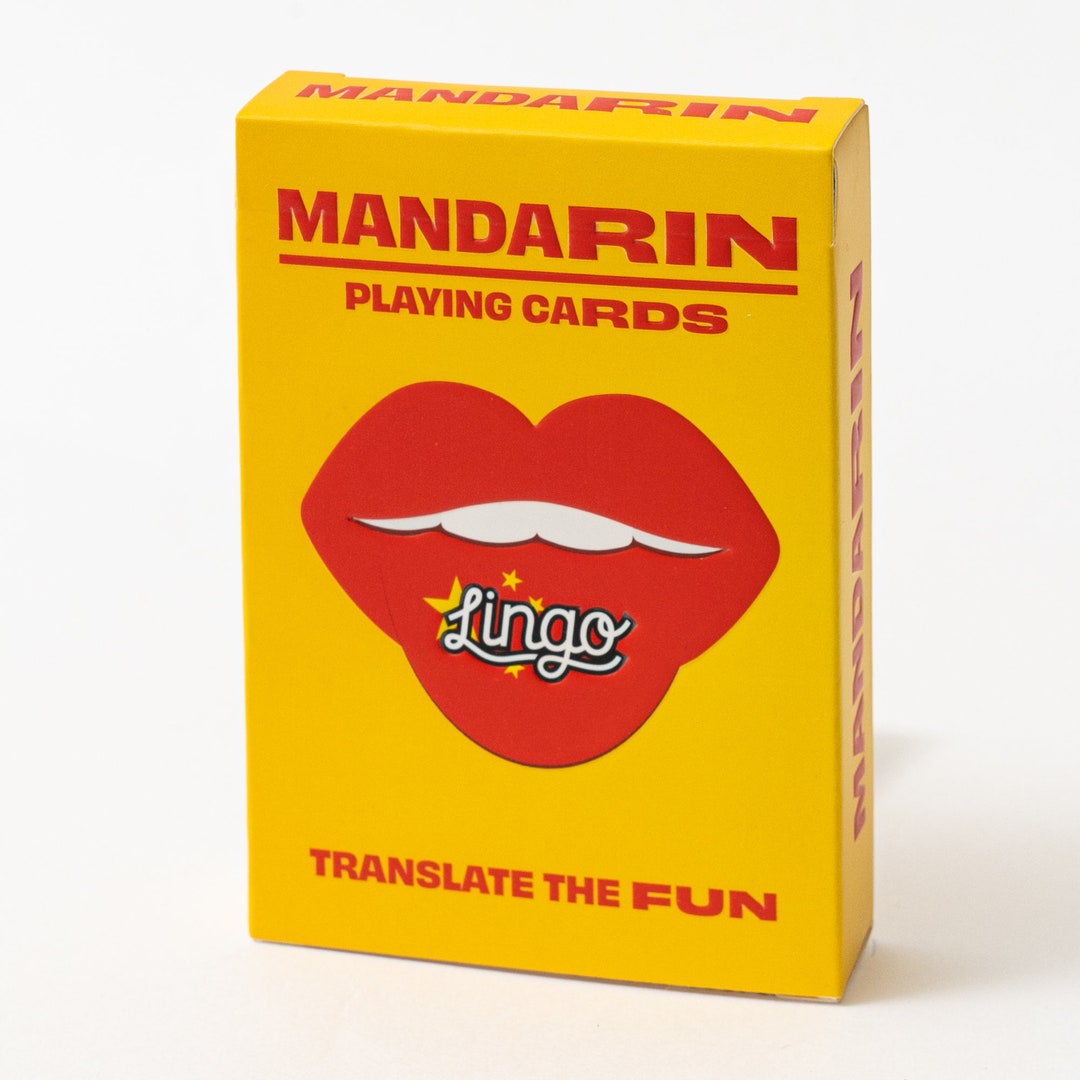 Mandarin Lingo Playing Cards - Etsy