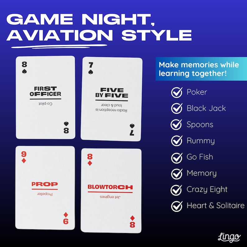 Aviation Lingo Playing Cards - Etsy