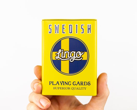 Swedish Words & Phrases Playing Cards in Tin Case - Etsy
