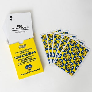 Swedish Words & Phrases Playing Cards in Tin Case - Etsy