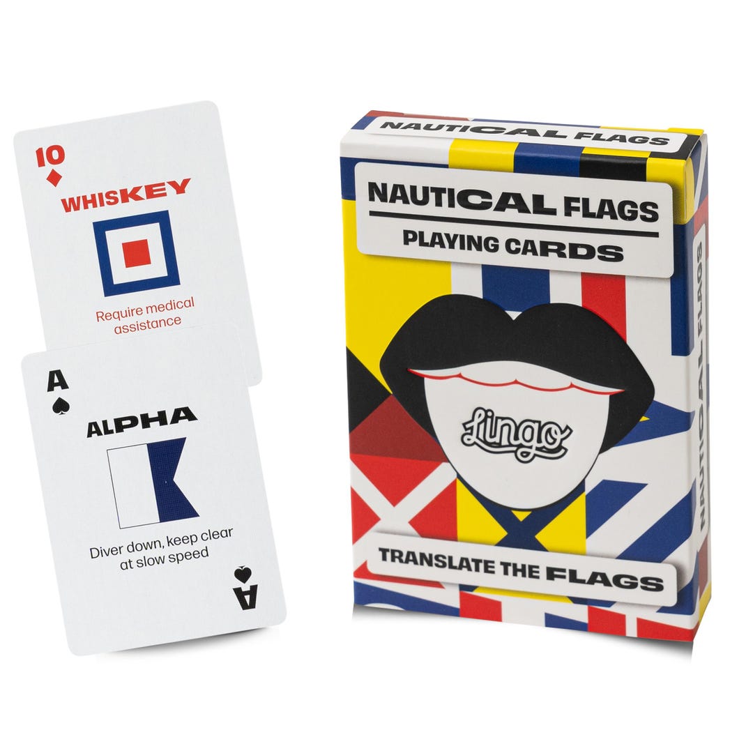 Nautical Flags Playing Cards - Etsy