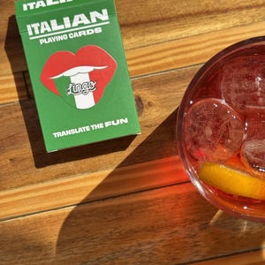 Italian Lingo Playing Cards - Etsy