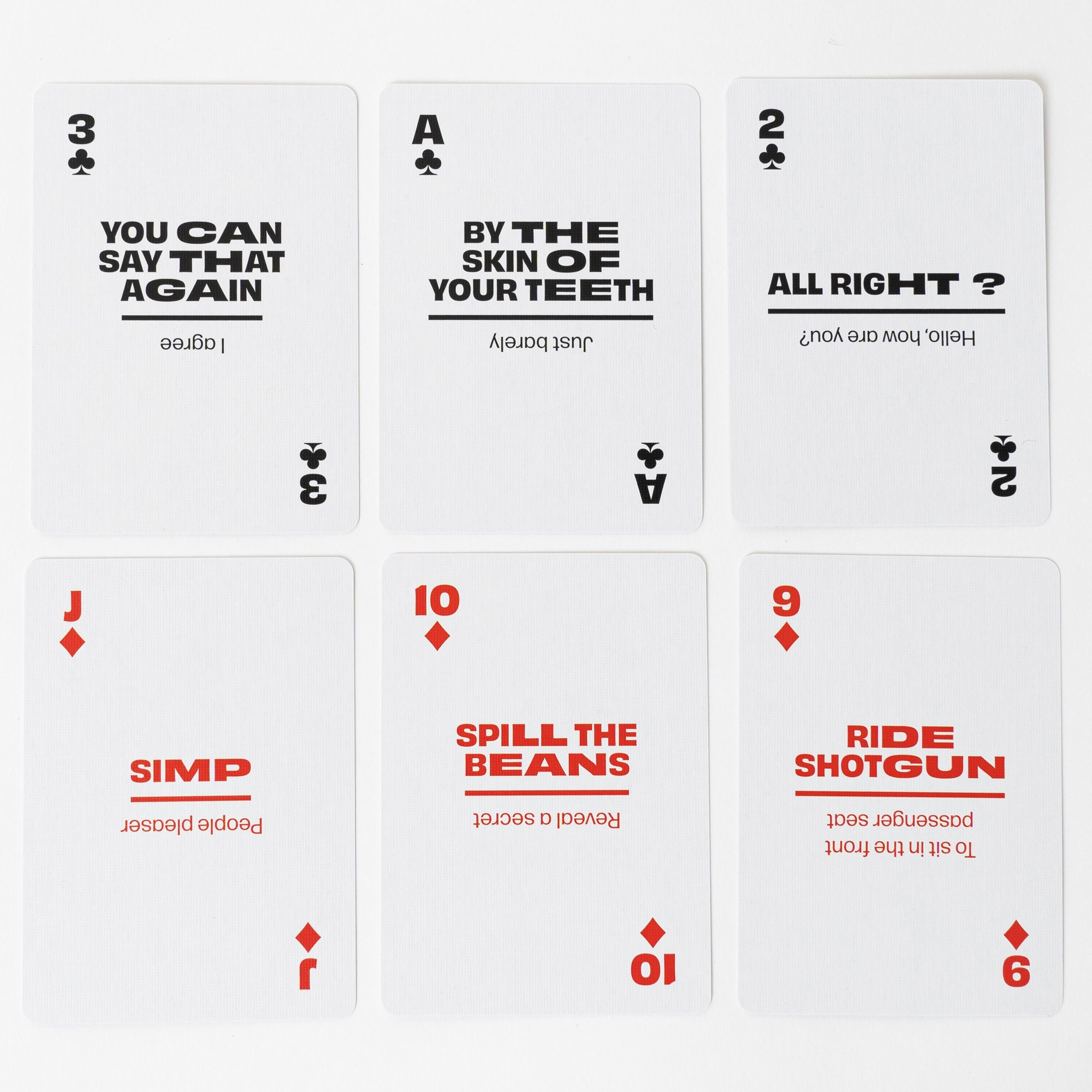 American Slang Playing Cards - Etsy