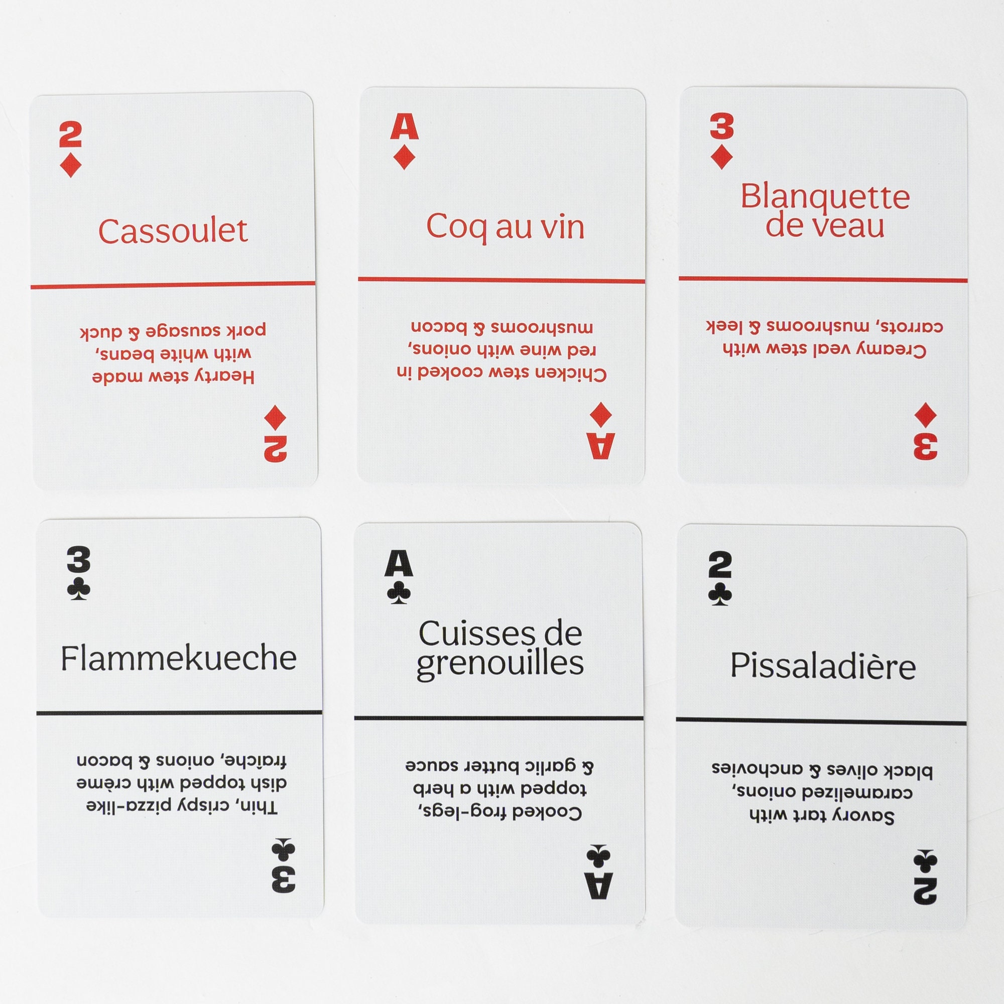 French Street Food Lingo Playing Cards - Etsy