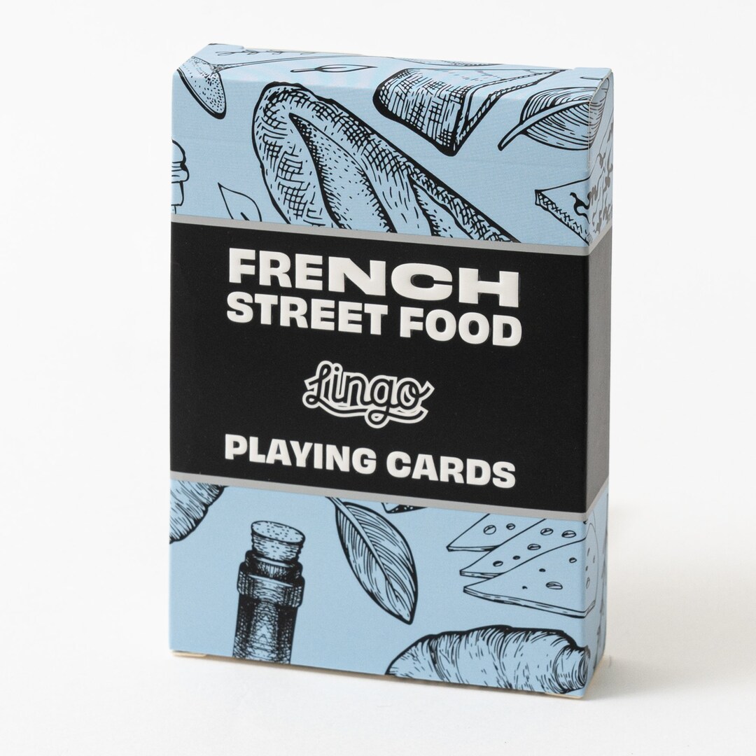 French Street Food Lingo Playing Cards - Etsy