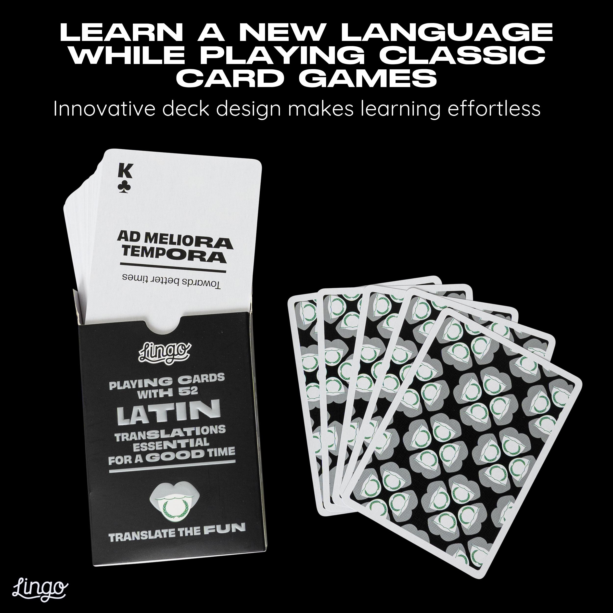 Latin Lingo Playing Cards - Etsy