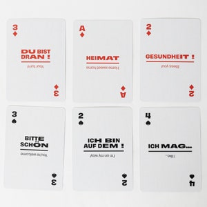 German Words & Phrases Playing Cards in Tin Case - Etsy