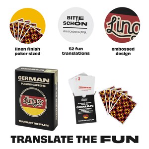 German Words & Phrases Playing Cards in Tin Case - Etsy