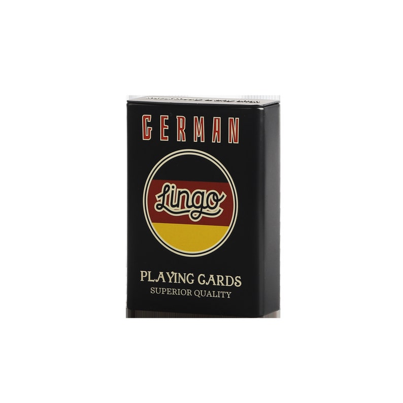 German Words & Phrases Playing Cards in Tin Case - Etsy