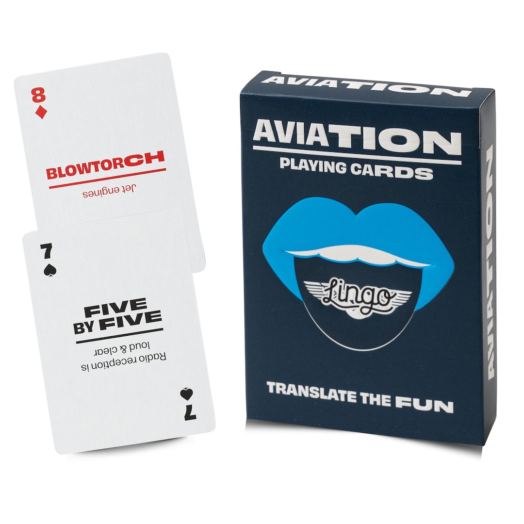 Aviation Lingo Playing Cards - Etsy