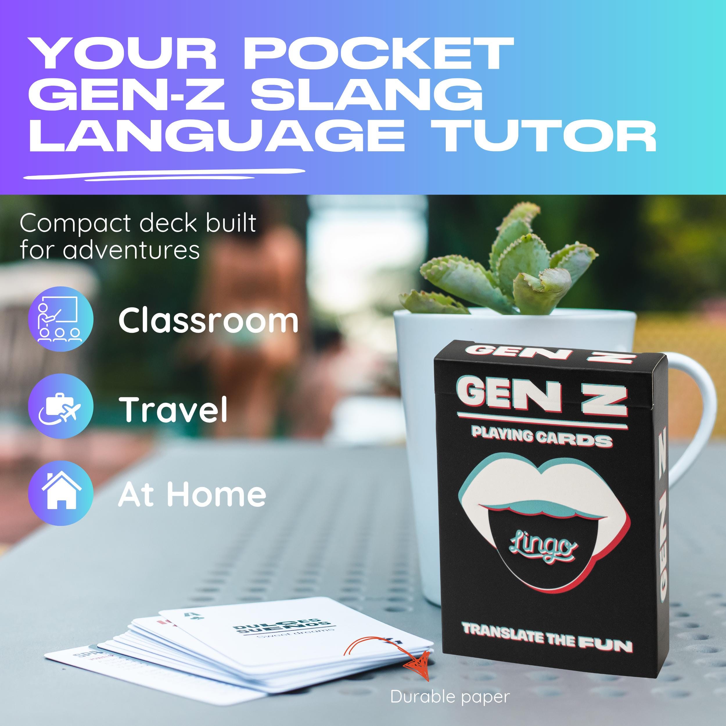 Gen Z Lingo Playing Cards - Etsy