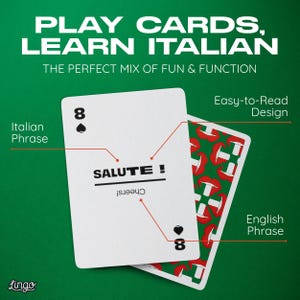 Italian Lingo Playing Cards - Etsy