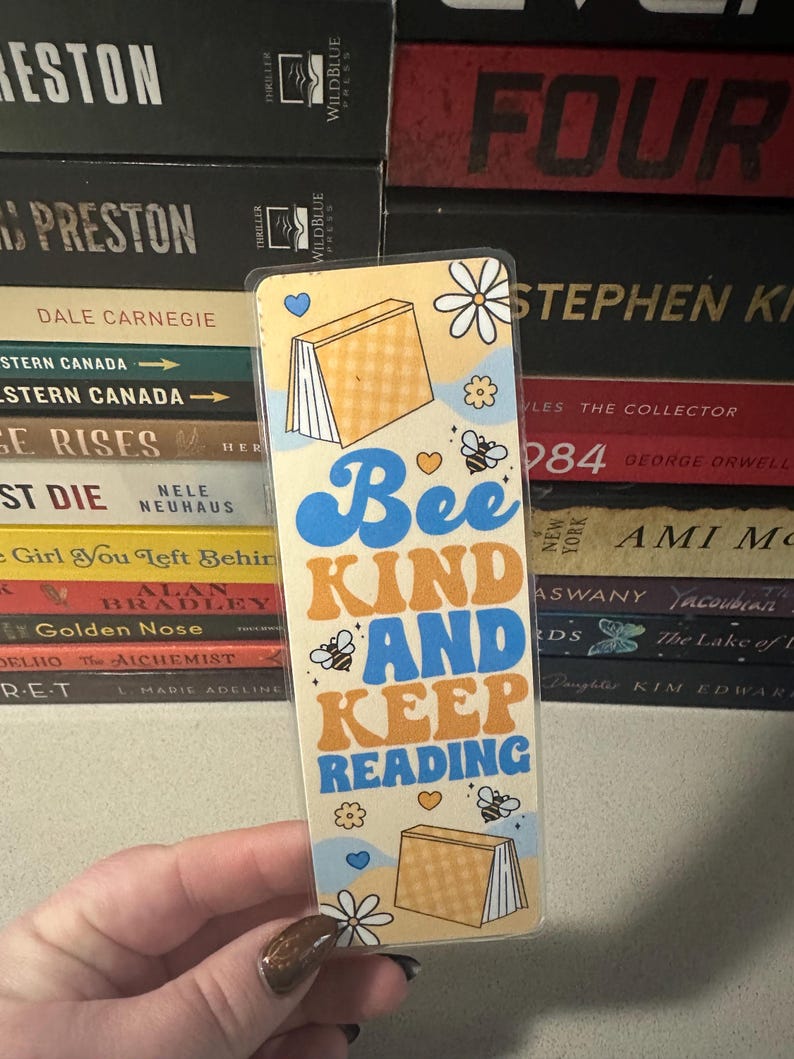 Bee Themed Bookmarks - Bookmark - Laminated Bookmark - Etsy
