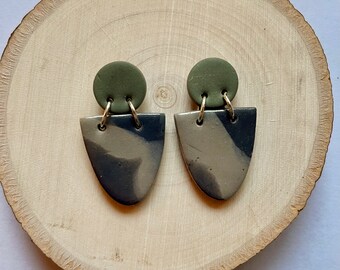 The SHINY JADE Collection Polymer Clay Earrings Dangle - Etsy
