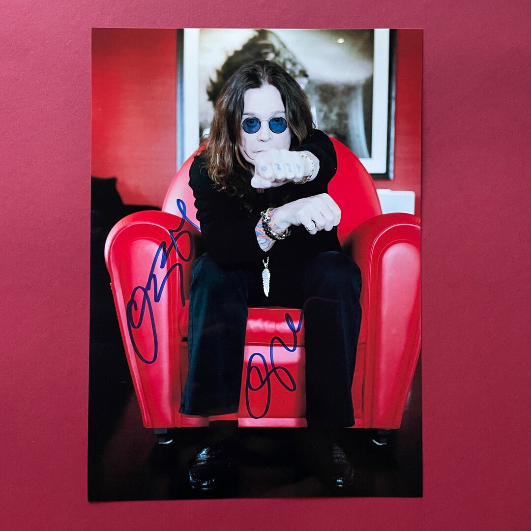 OZZY OSBOURNE Authentic Hand-signed Photo Autograph With Coa - Etsy