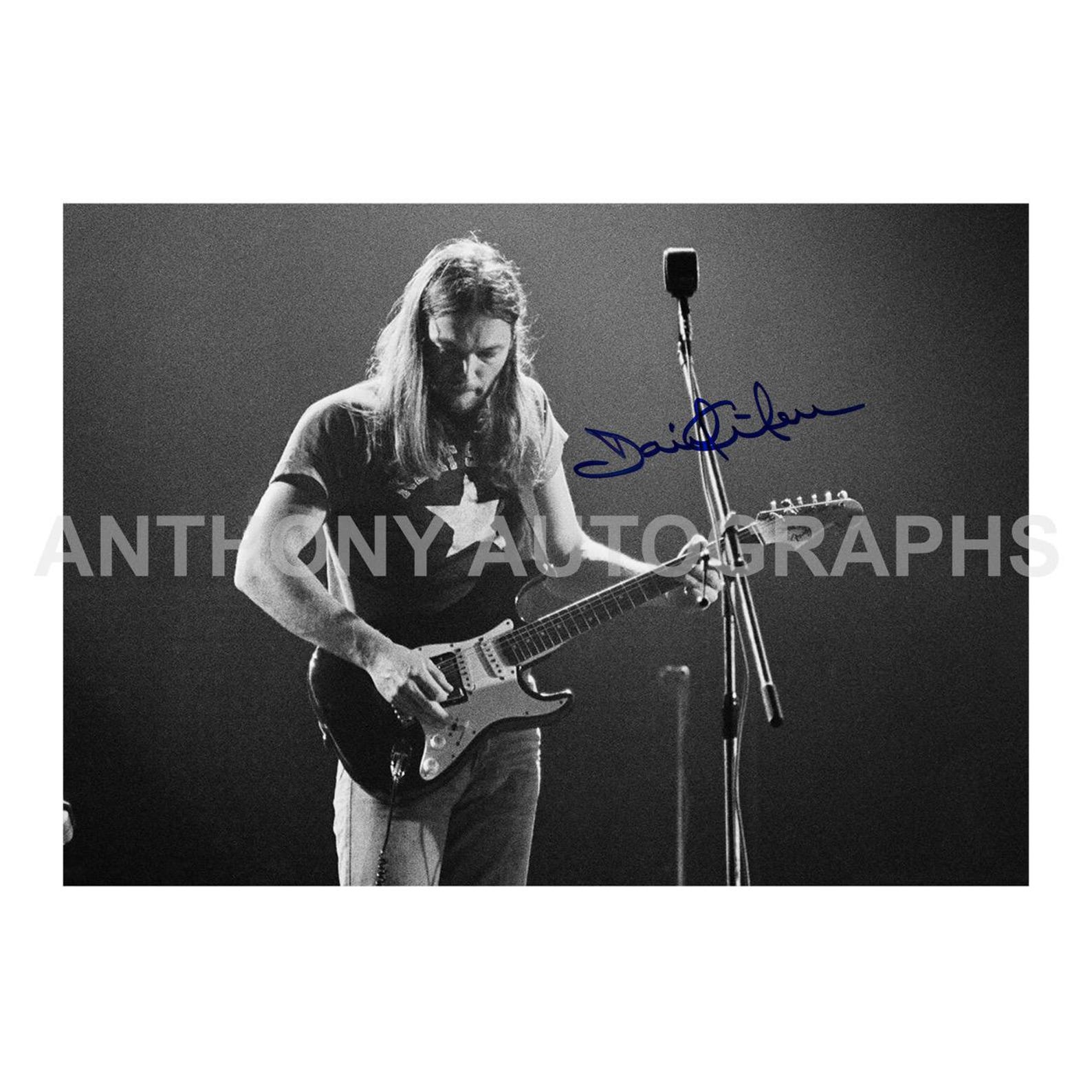 DAVID GILMOUR / Pink Floyd - Foto autógrafo autêntica assinada à mão ...