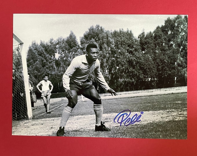 Rare PELE - Authentic Hand-signed Photo Autograph With Coa - Etsy